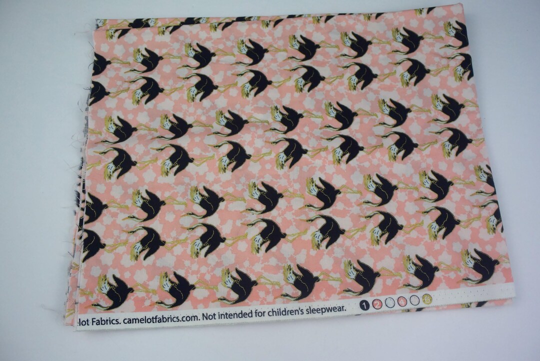 Camelot Fabrics Mystic Cranes Design by Teresa Chan 28" X 44", Dancing ...