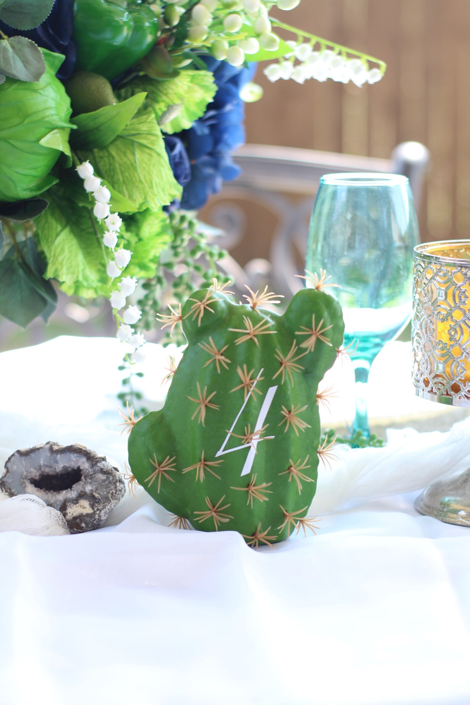 Cactus Table Numbers Cactus Baby Shower Cactus Wedding | Etsy