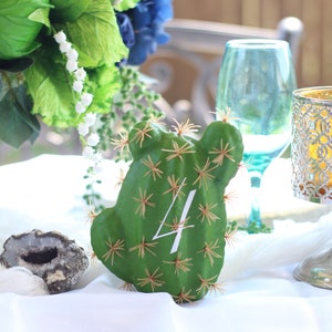 Cactus Table Numbers, Cactus Baby Shower, Cactus Wedding, Cactus Table ...