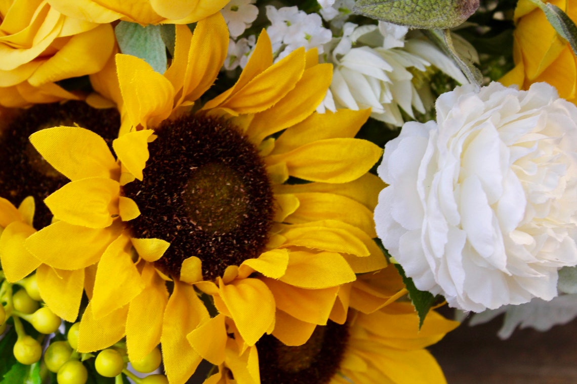 Boho Bouquet Sunflower Wedding Wedding Bouquet Sunflower - Etsy