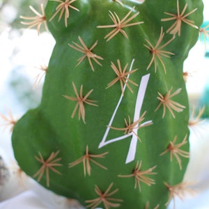 Cactus Table Numbers, Cactus Baby Shower, Cactus Wedding, Cactus Table ...
