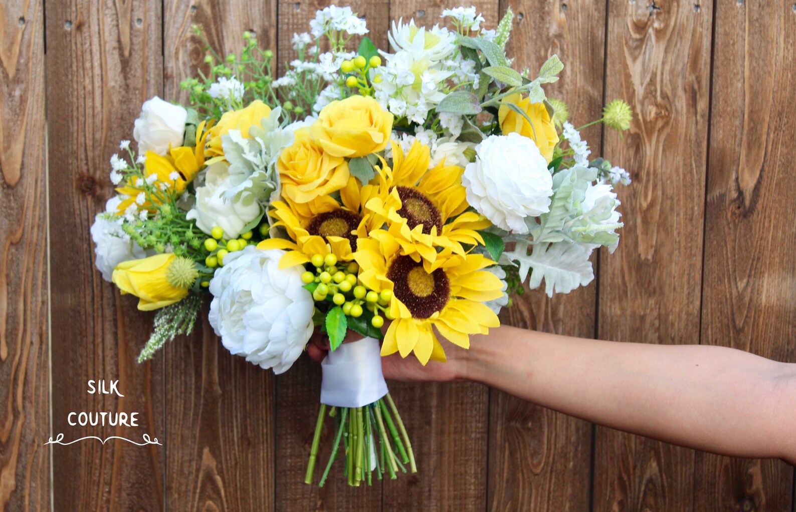 Boho Bouquet Sunflower Wedding Wedding Bouquet Sunflower - Etsy