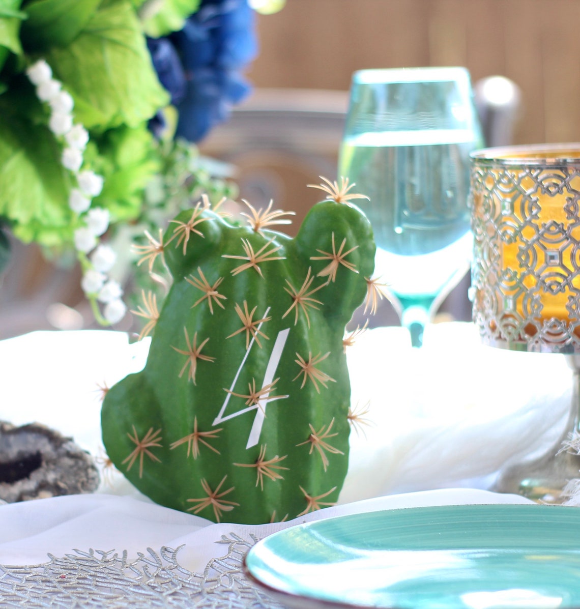 Cactus Table Numbers Cactus Baby Shower Cactus Wedding | Etsy