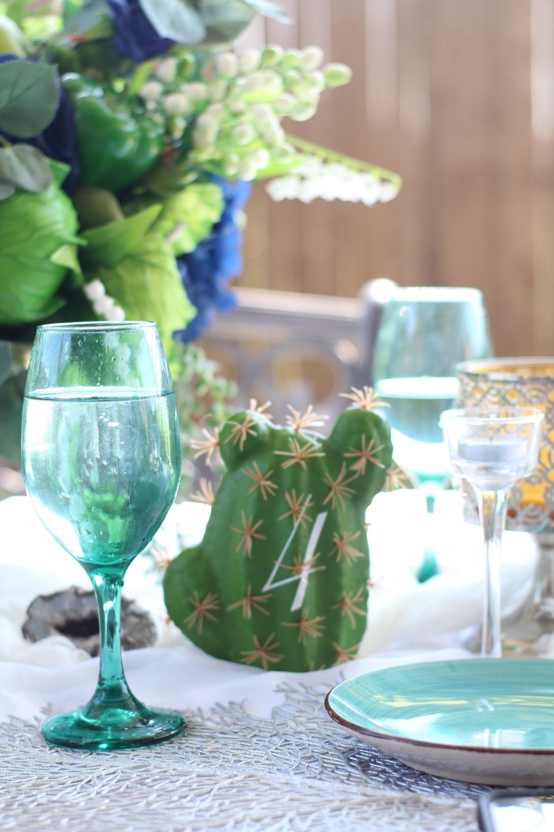 Cactus Table Numbers Cactus Baby Shower Cactus Wedding - Etsy