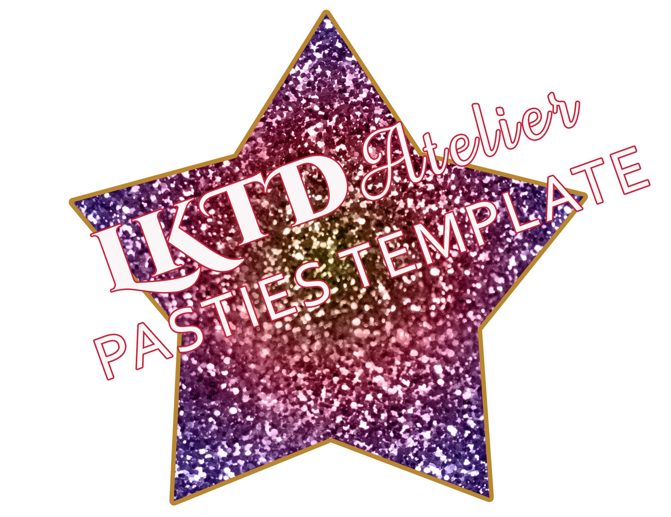 5 in & 5.5 in STAR SHAPED Pasty Template for Nipple Covers Pasties ...