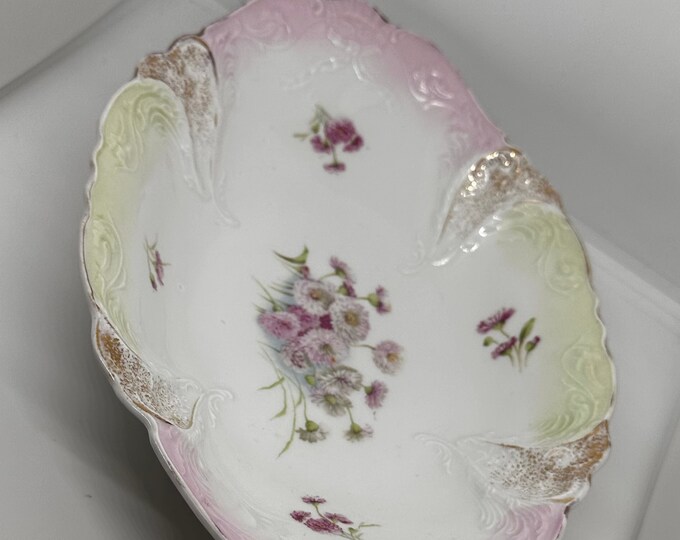 German Made Porcelain / Carl Tielsch Serving Bowl / Porcelain Compote ...