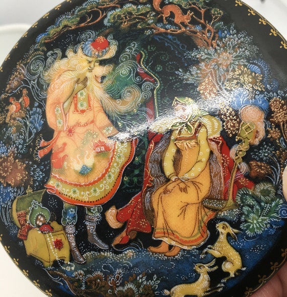 Russian Porcelain Art Box / Russian Hand Painted Jewe… - Gem