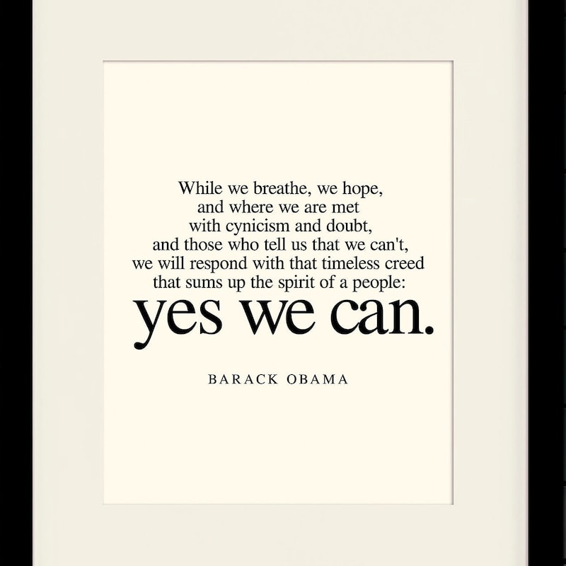 Obama Quotes Print - Etsy
