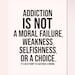 Addiction - Empowerment Poster / Inspirational Quote / Art Print - Etsy