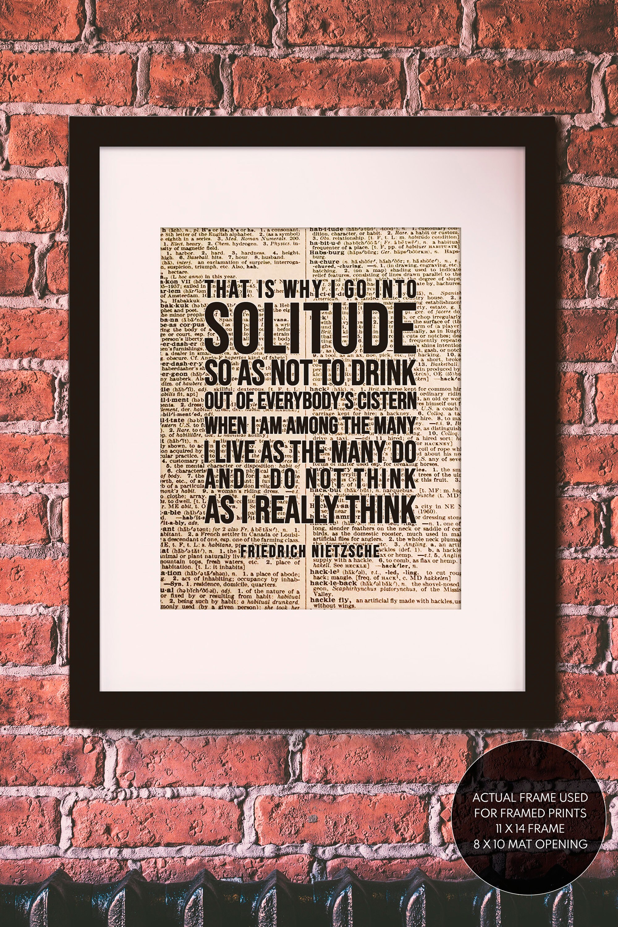 That is Why I Go Into Solitude Quote, Friedrich Nietzsche - Literary ...