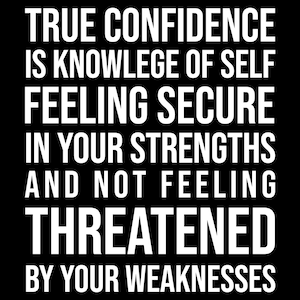 True Confidence - Empowerment Poster / Psychology Quote / Art Print - Etsy