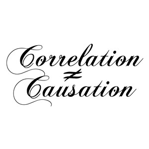 Correlation Does Not Equal Causation - Wall Art / Art Print / Science ...