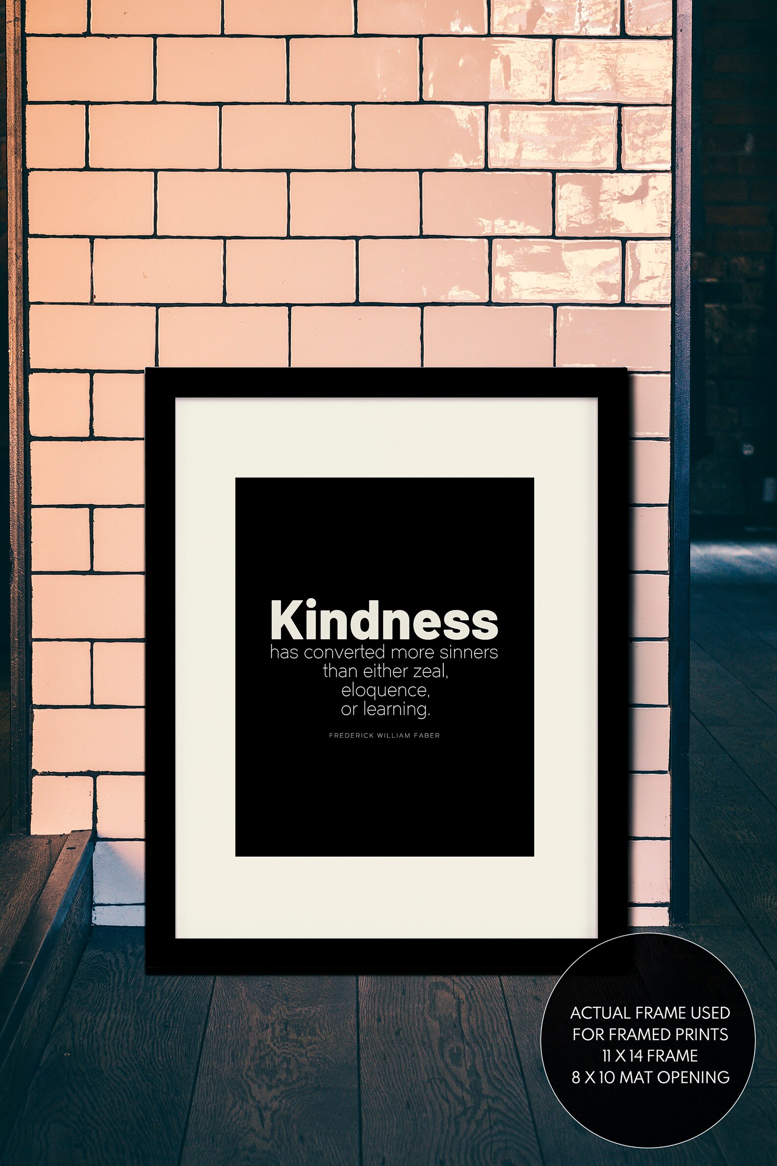 Kindness, Quote - Frederick William Faber, Literary Poster / Literary ...