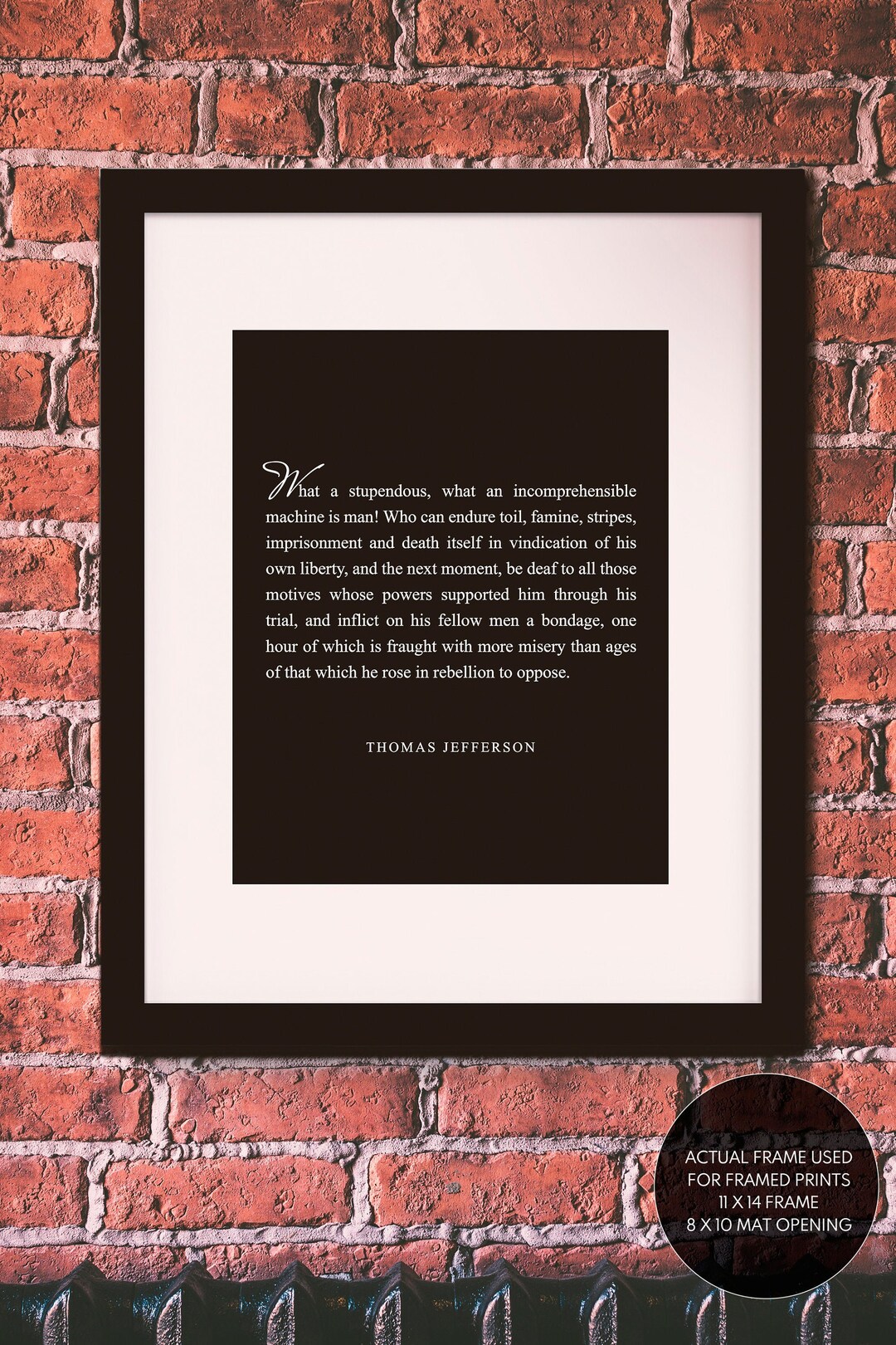 What A Stupendous Quote- Thomas Jefferson, Literary Poster / Historical ...