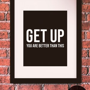 Get up Dictionary Print / Motivational Quote / Art Print - Etsy