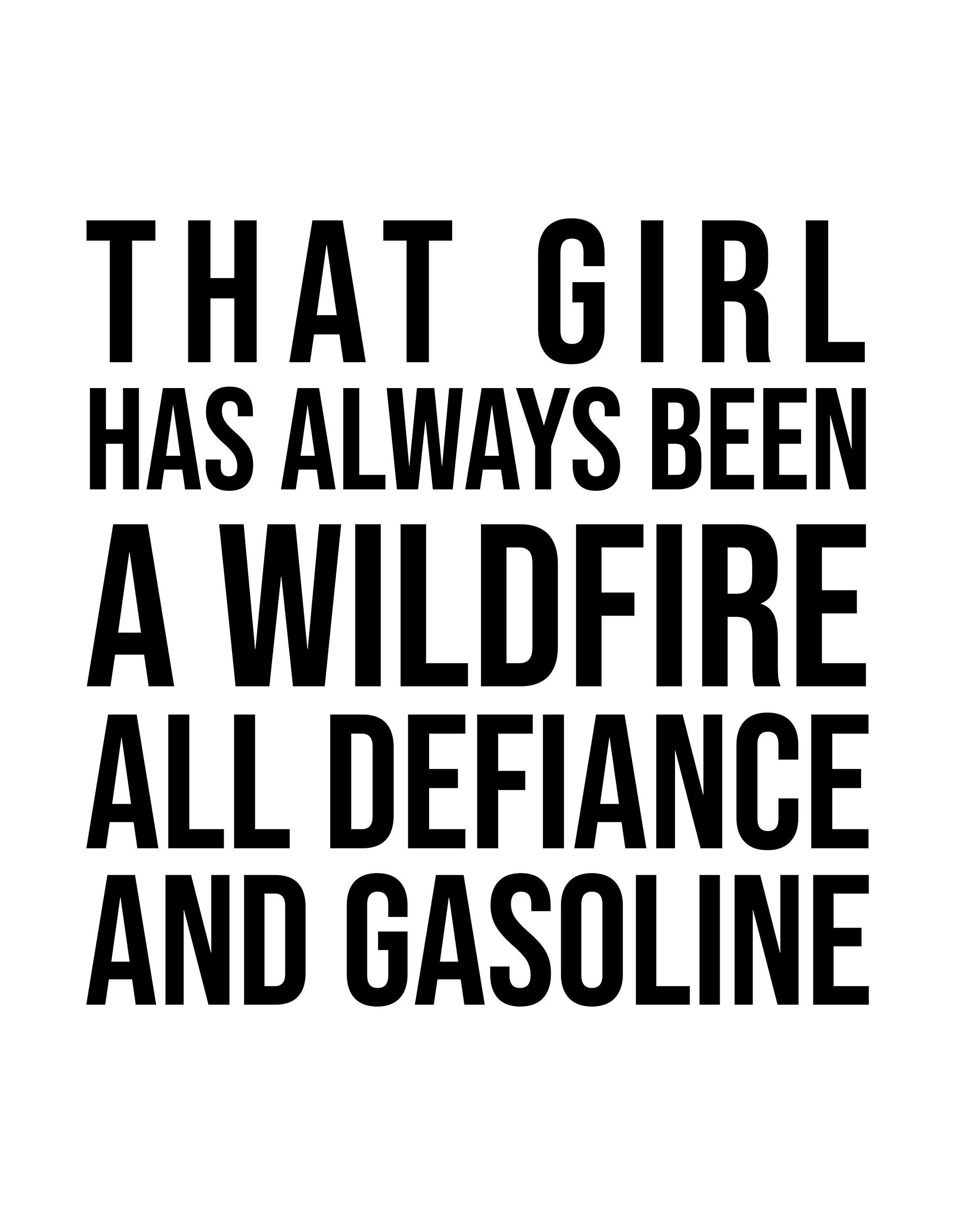 That Girl Literary Poster / Poetry Quote / Art Print - Etsy