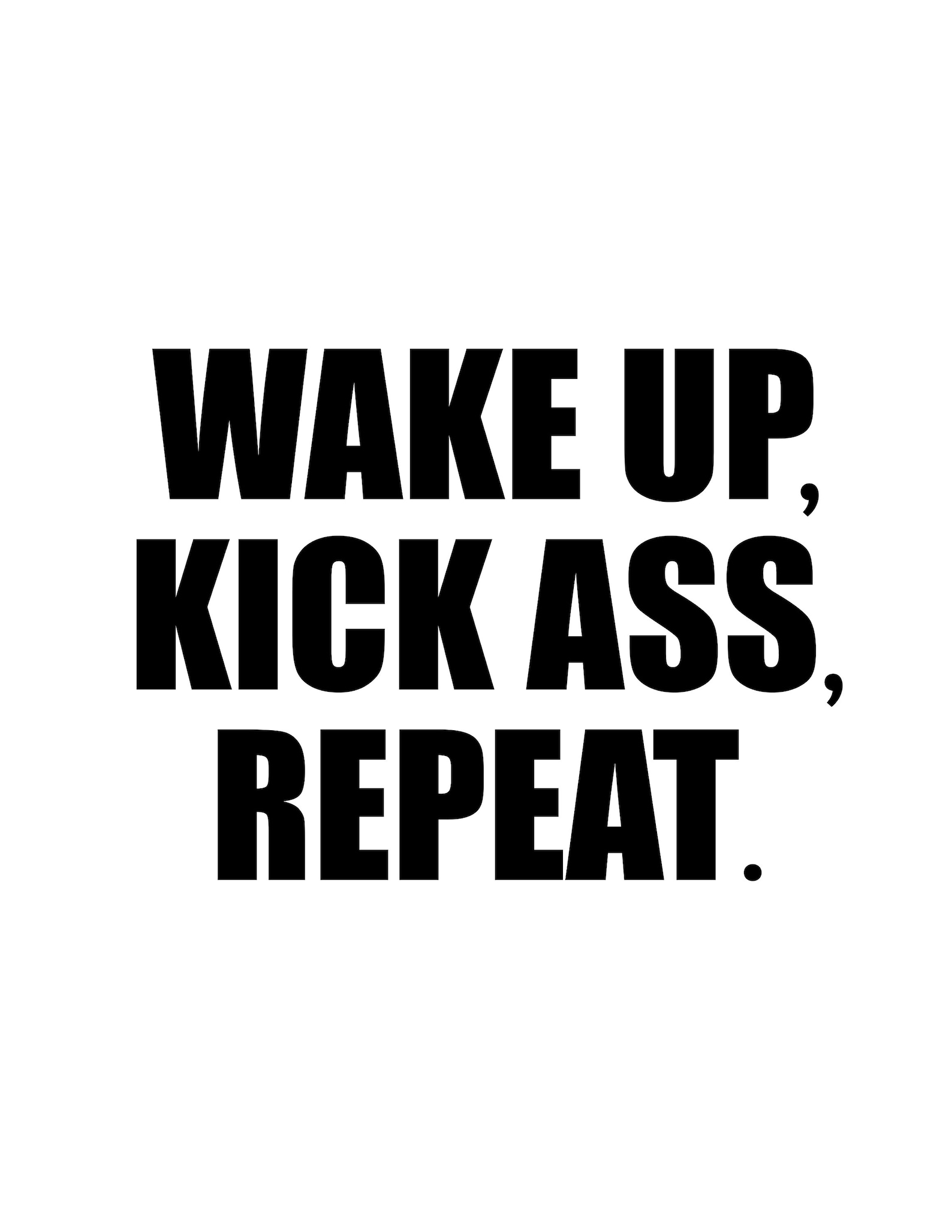 Wake Up, Kick Ass - Dictionary Print / Motivational Quote / Art Print ...