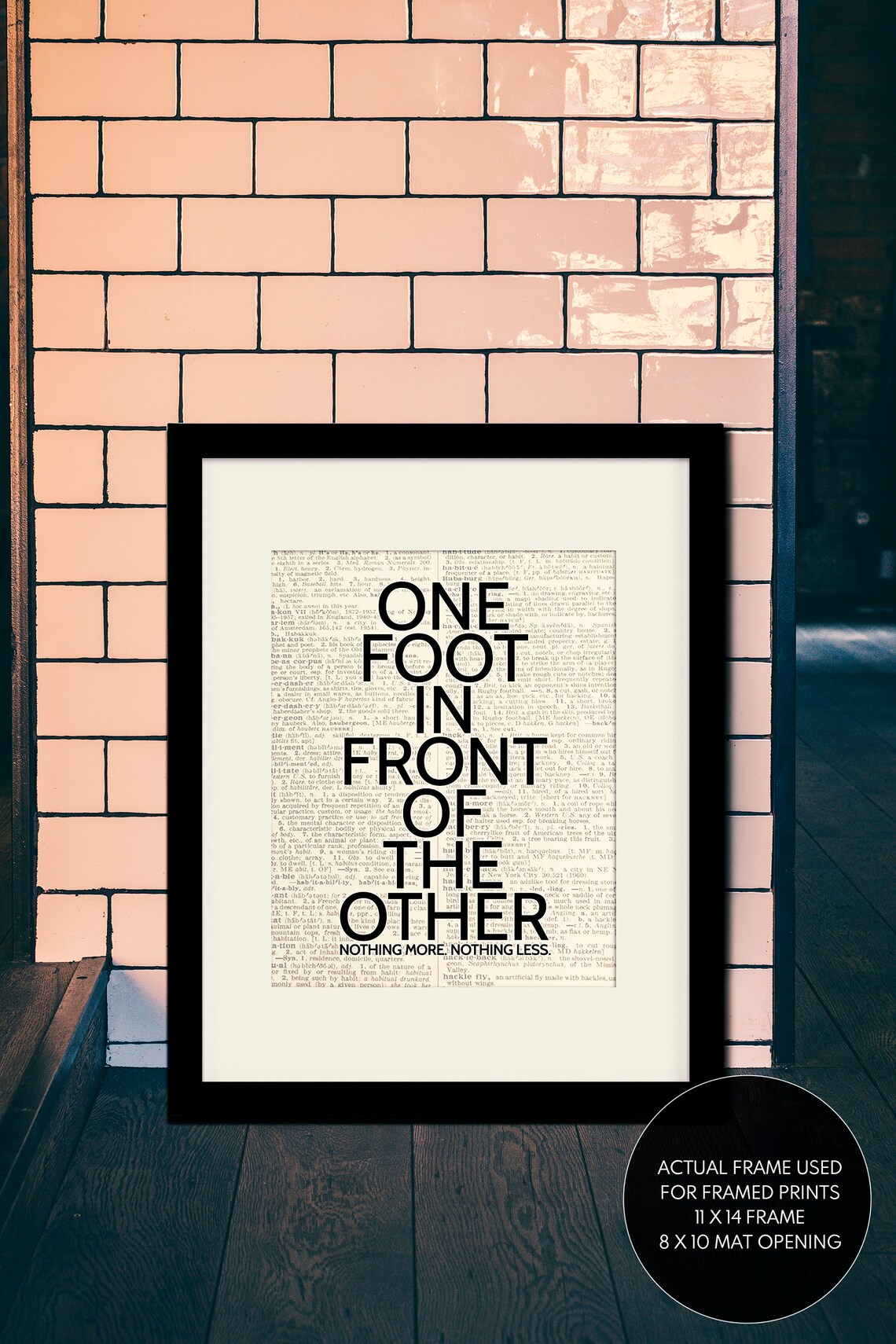One Foot in Front of the Other - Motivational Poster / Inspirational ...