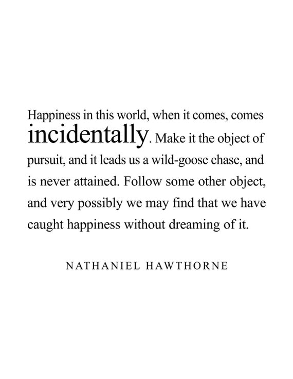 Nathaniel Hawthorne Quotes Happiness