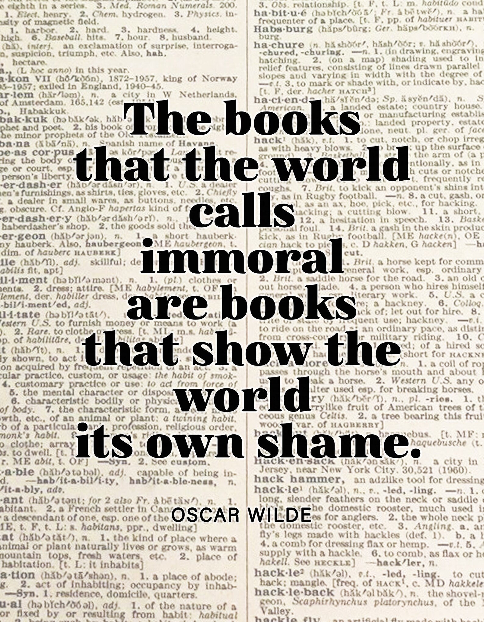 The Books That the World Calls Immoral Quote - Oscar Wilde, Literary ...