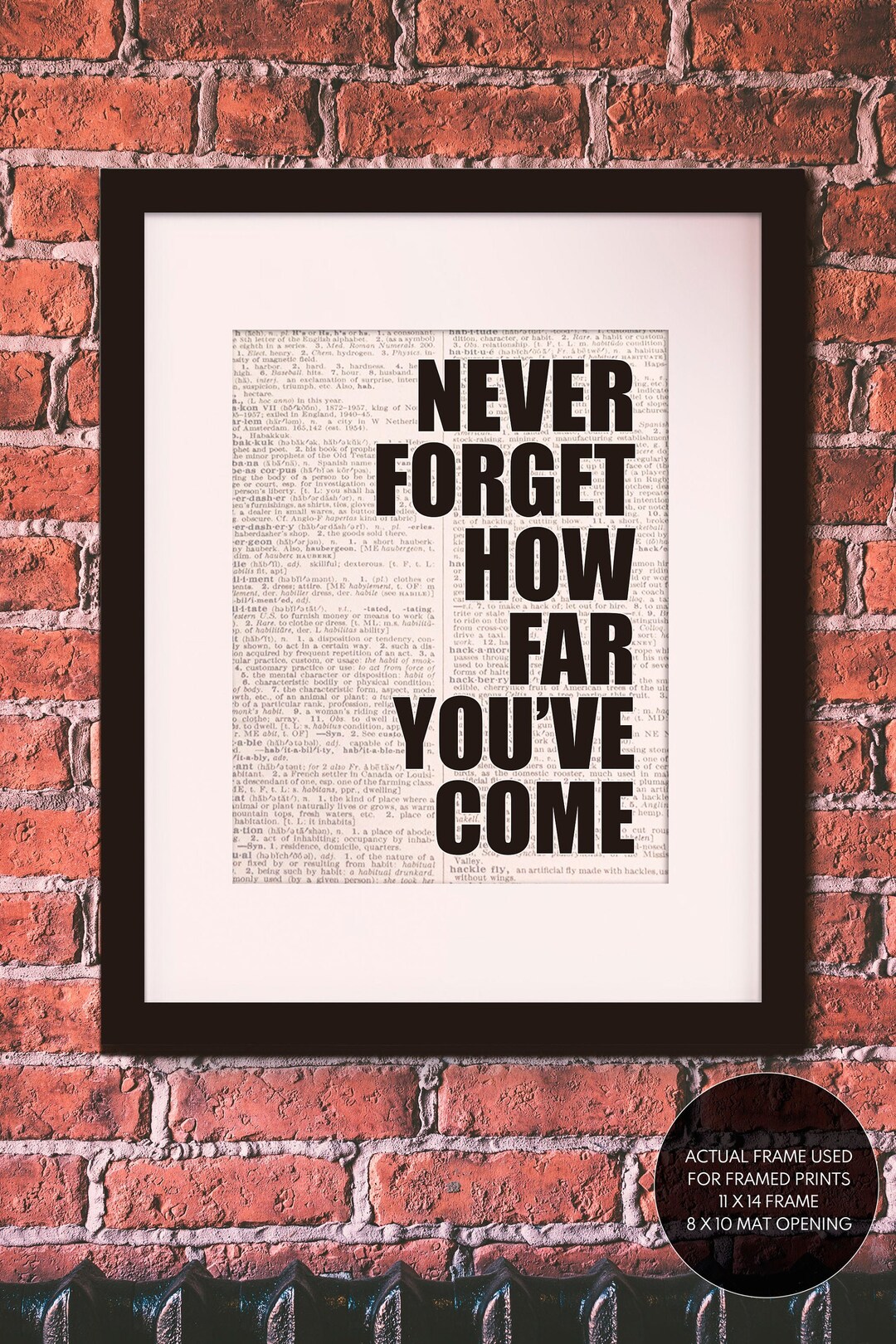 Never Forget - Dictionary Print / Inspirational Quote / Art Print - Etsy