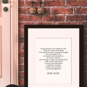 The Less People Know and Understand, Quote - Galileo Galilei, Science ...