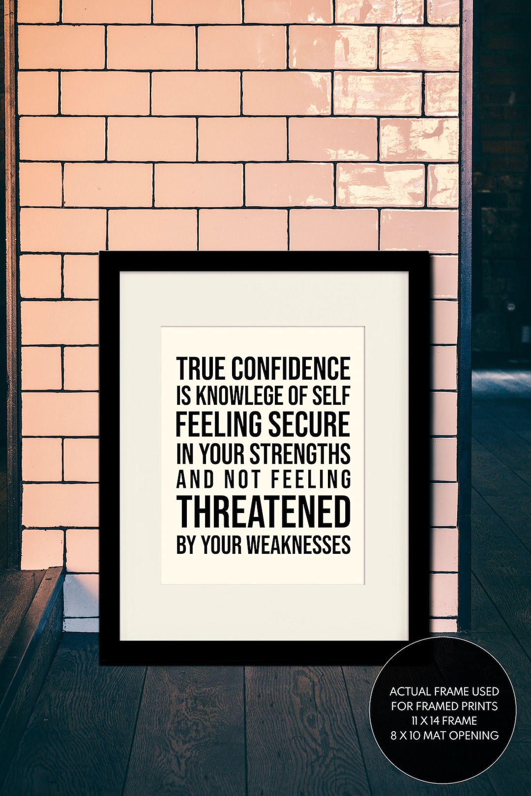 True Confidence - Empowerment Poster / Psychology Quote / Art Print - Etsy