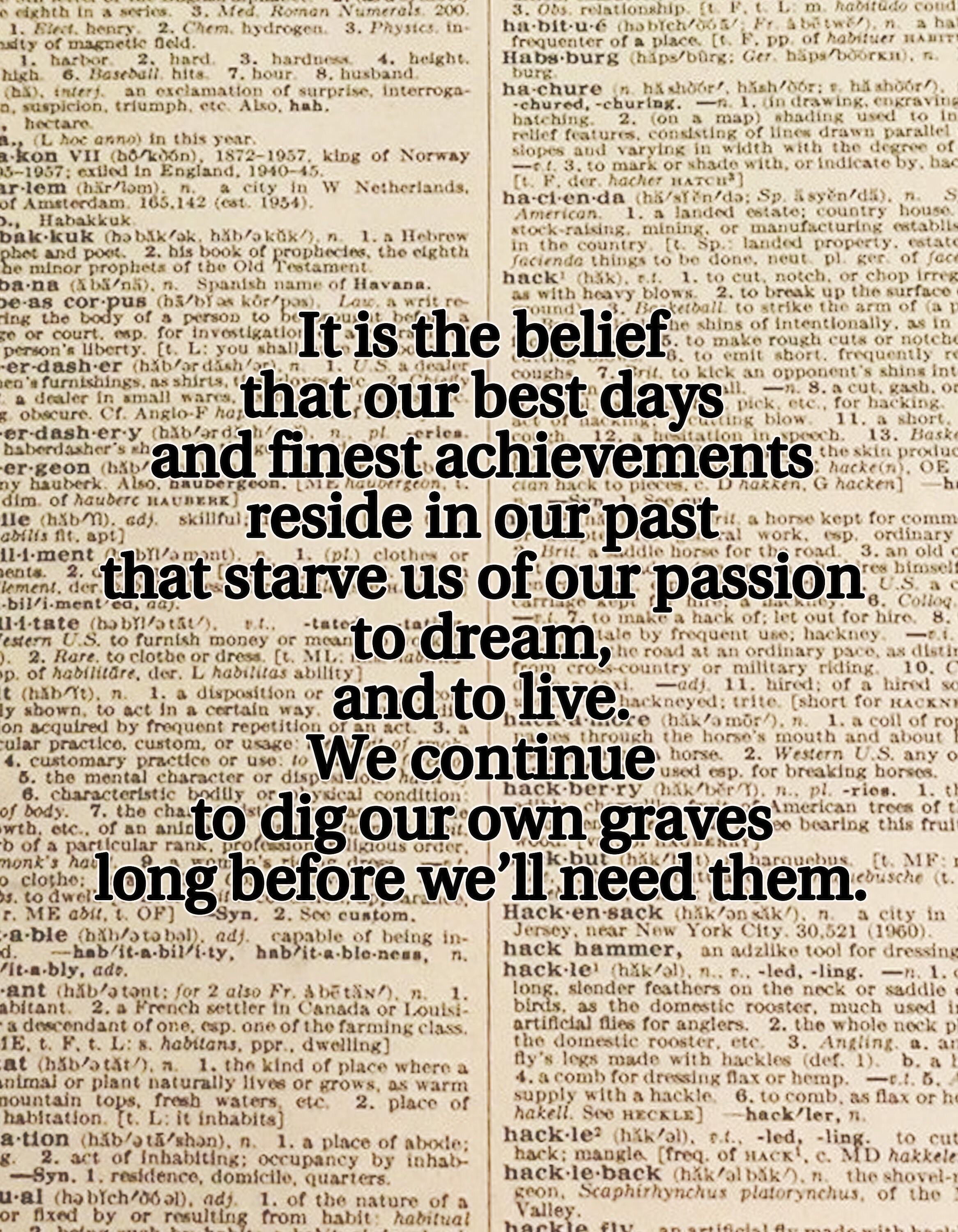 Our Best Days Dictionary Print / Motivational Quote / Art - Etsy