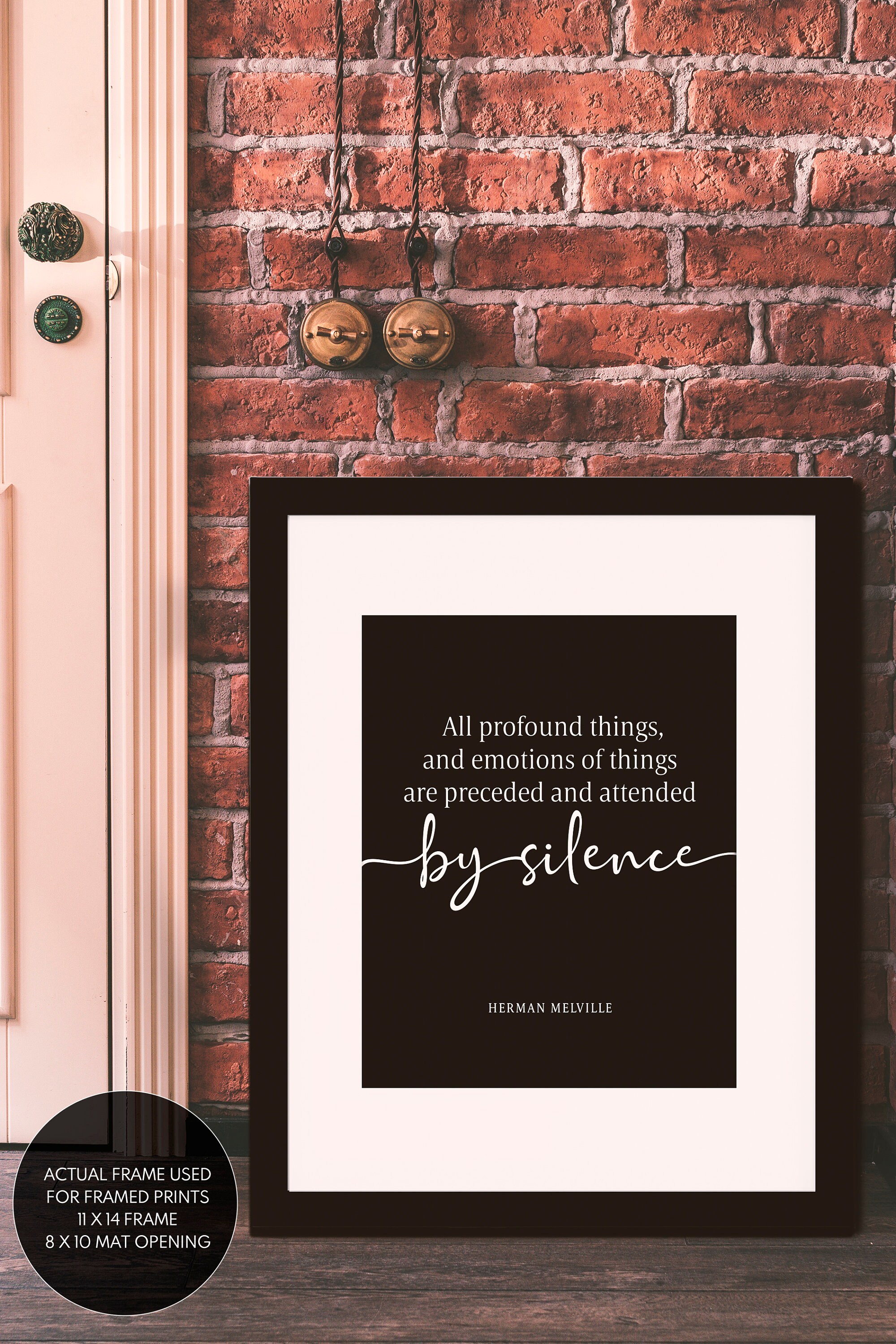 All Profound Things Quote - Herman Melville, Literary Poster / Literary ...