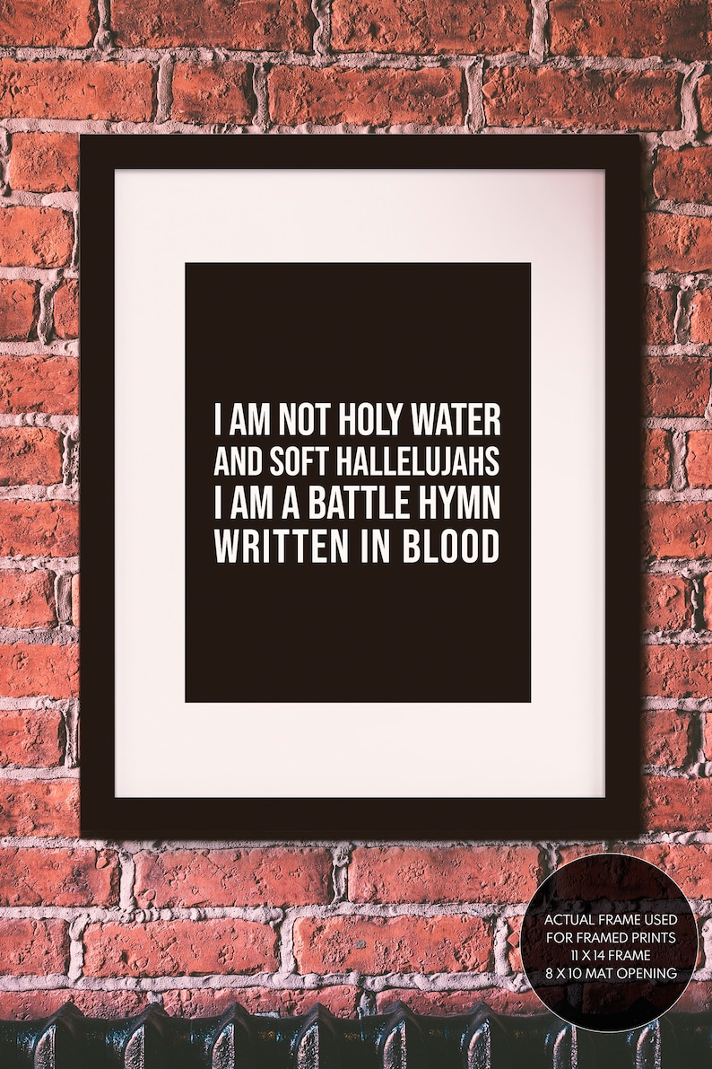 Holy Water Dictionary Art / Poetry Quote / Art Print - Etsy