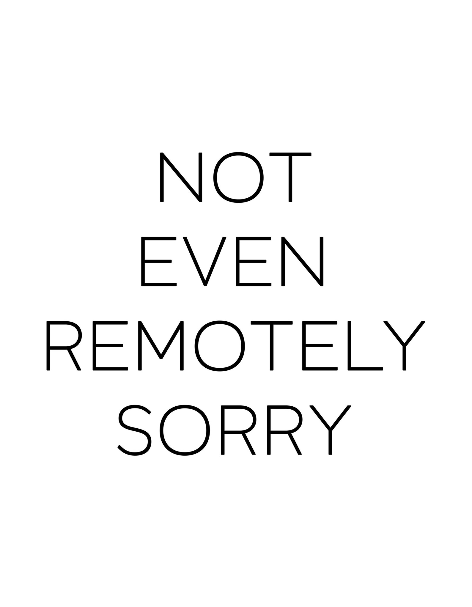 Not Even Remotely Sorry - Empowerment Poster / Inspirational Quote ...