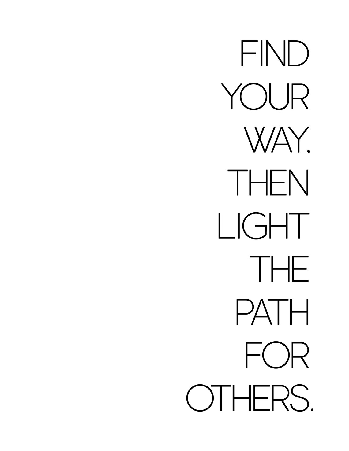 Find Your Way Empowerment Poster / Inspirational Quote / Art - Etsy