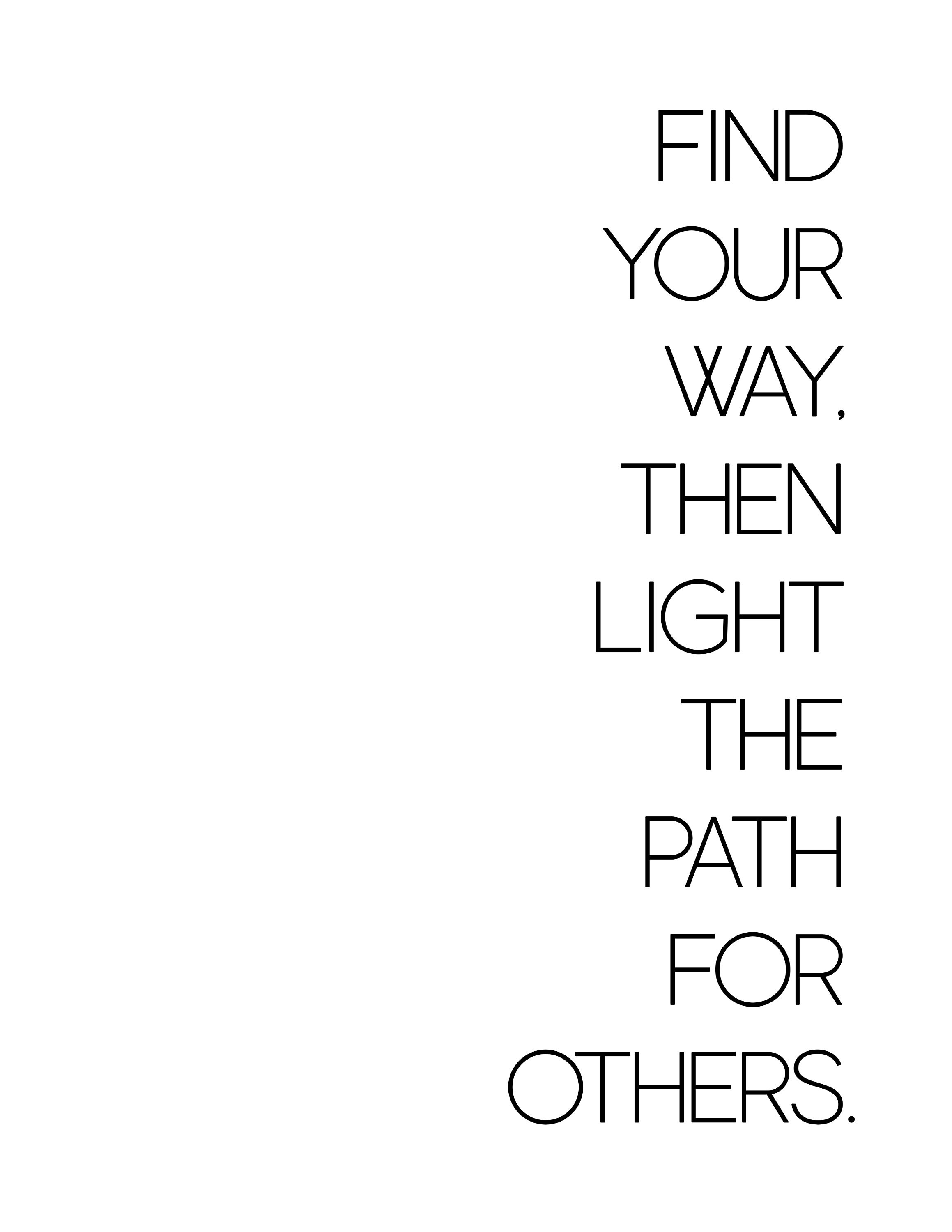 Find Your Way Empowerment Poster / Inspirational Quote / Art - Etsy