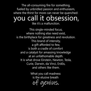 Obsession - Autism Empowerment Poster / ASD Poster / Aspergers Quotes ...
