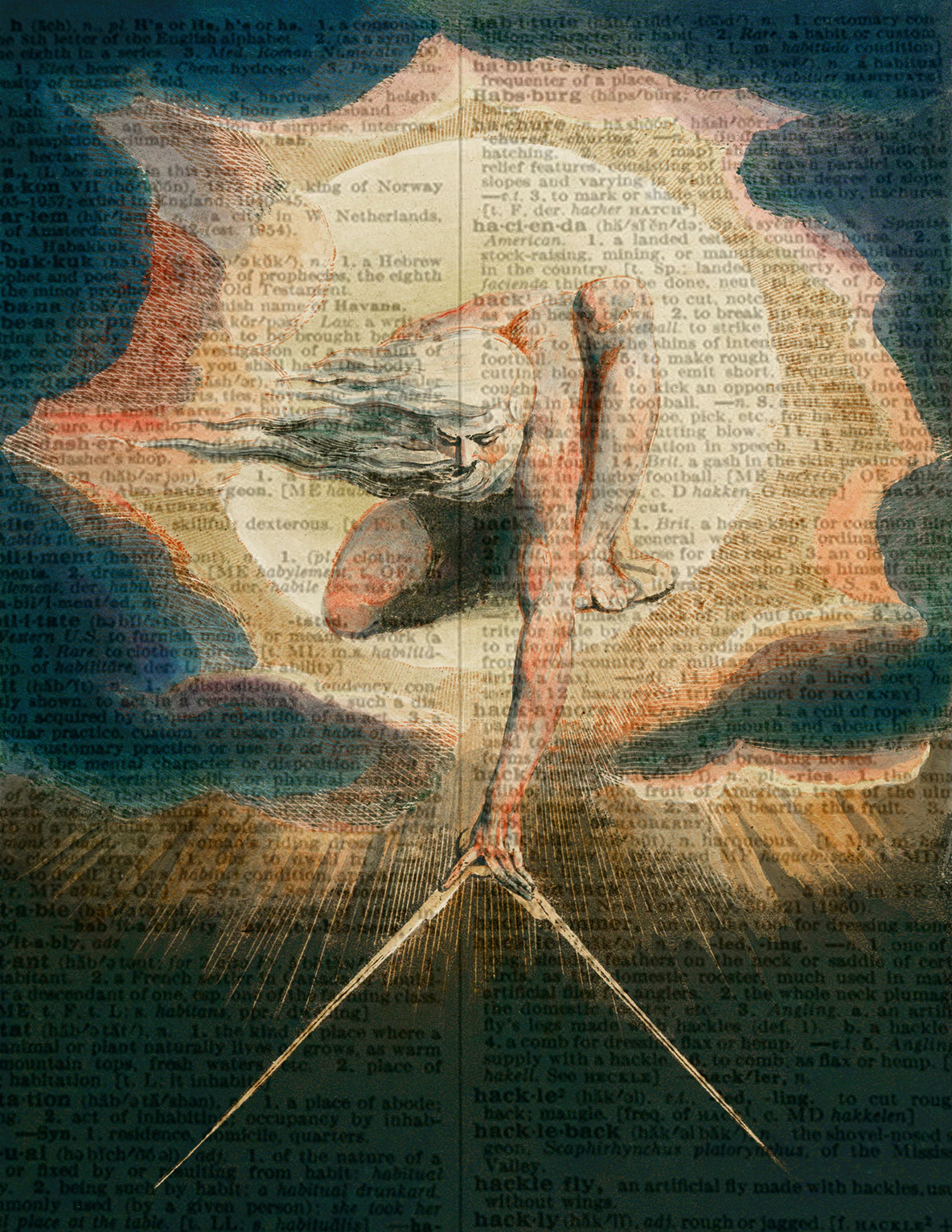 The Ancient of Days William Blake Dictionary Art / Art | Etsy