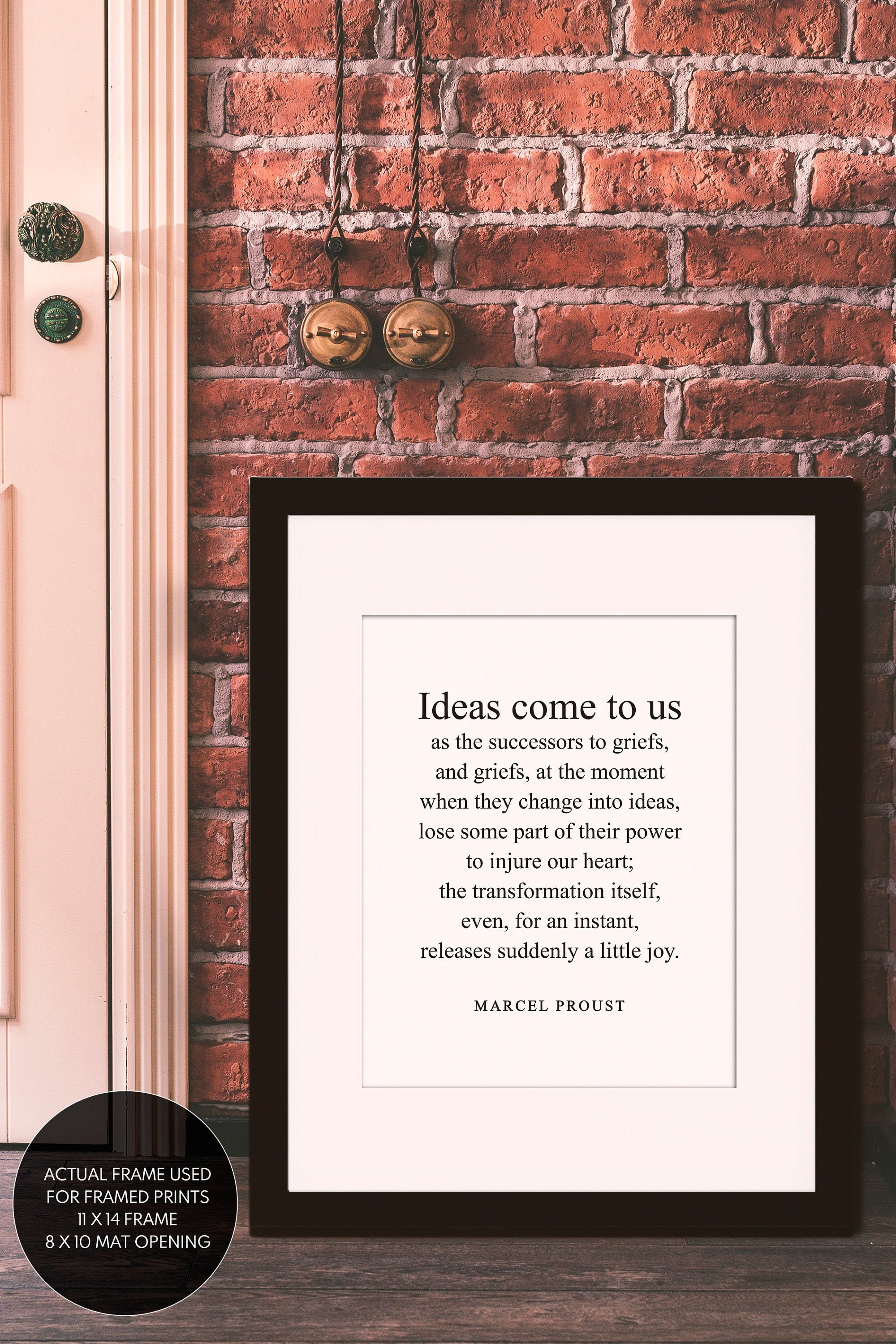 Ideas Come to Us Marcel Proust Literary Poster / Literary - Etsy