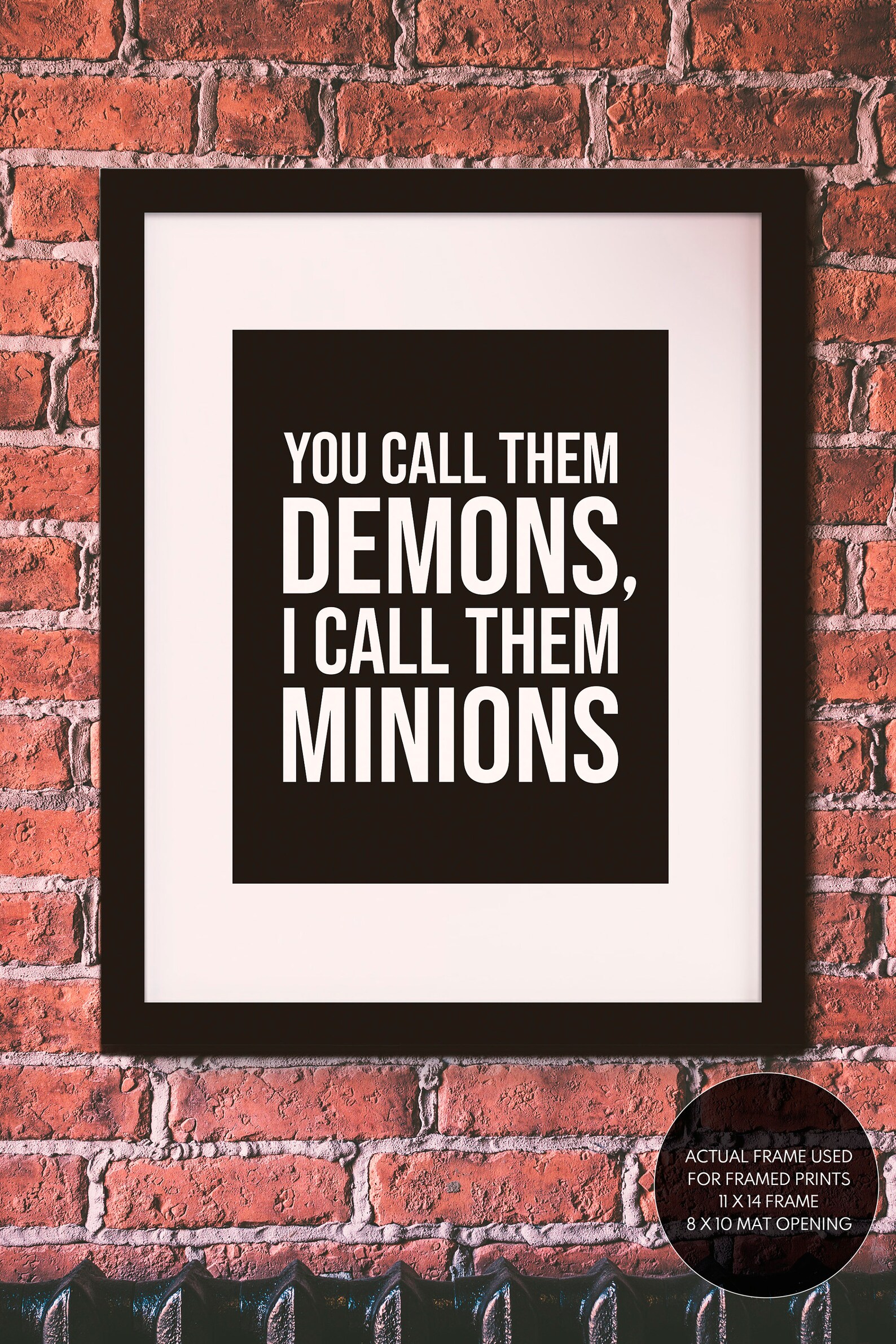 You Call Them Demons Dictionary Art / Poetry Quote / Art - Etsy