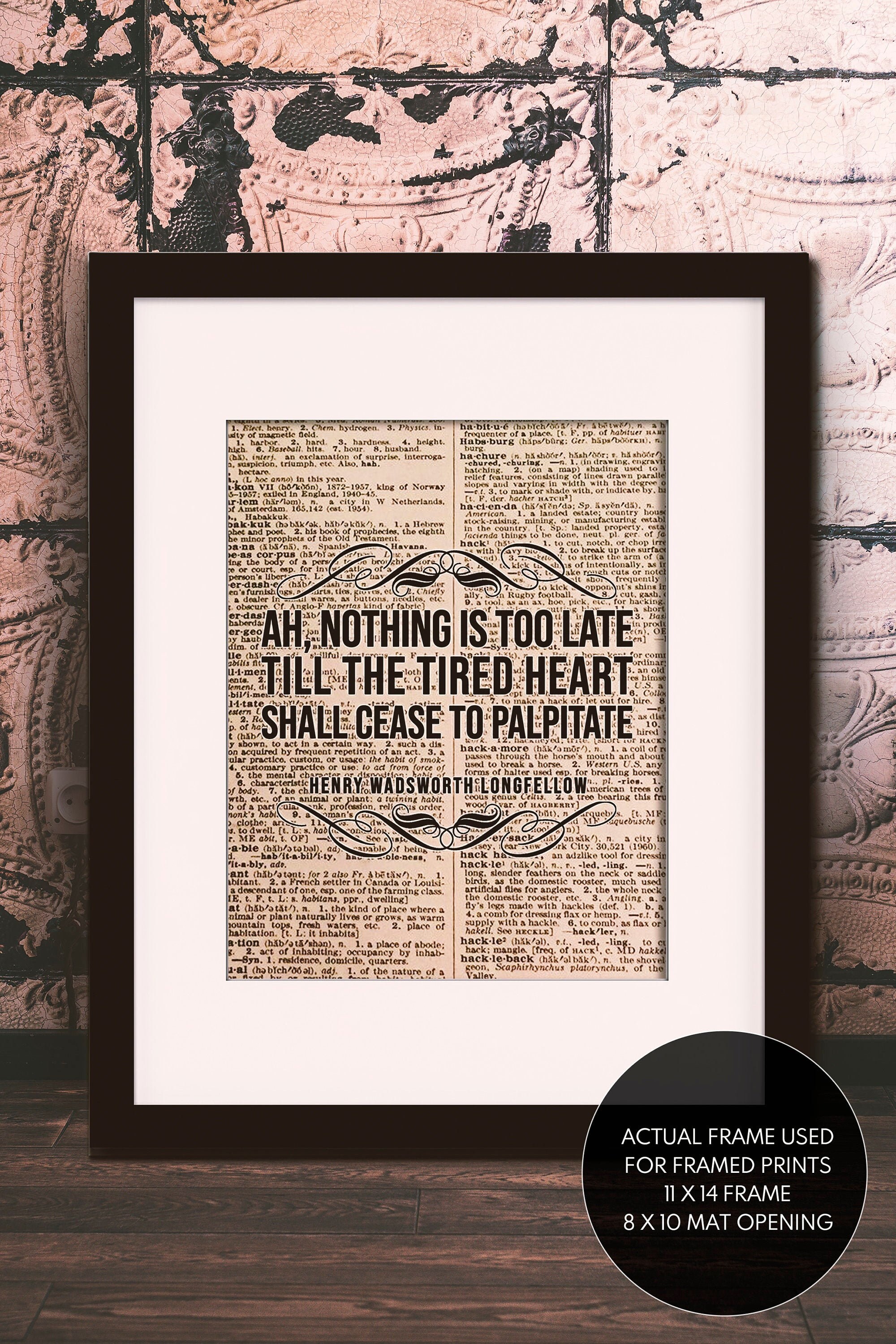Nothing is Too Late Quote - Henry Wadsworth Longfellow, Literary Poster ...
