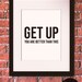 Get up Dictionary Print / Motivational Quote / Art Print - Etsy