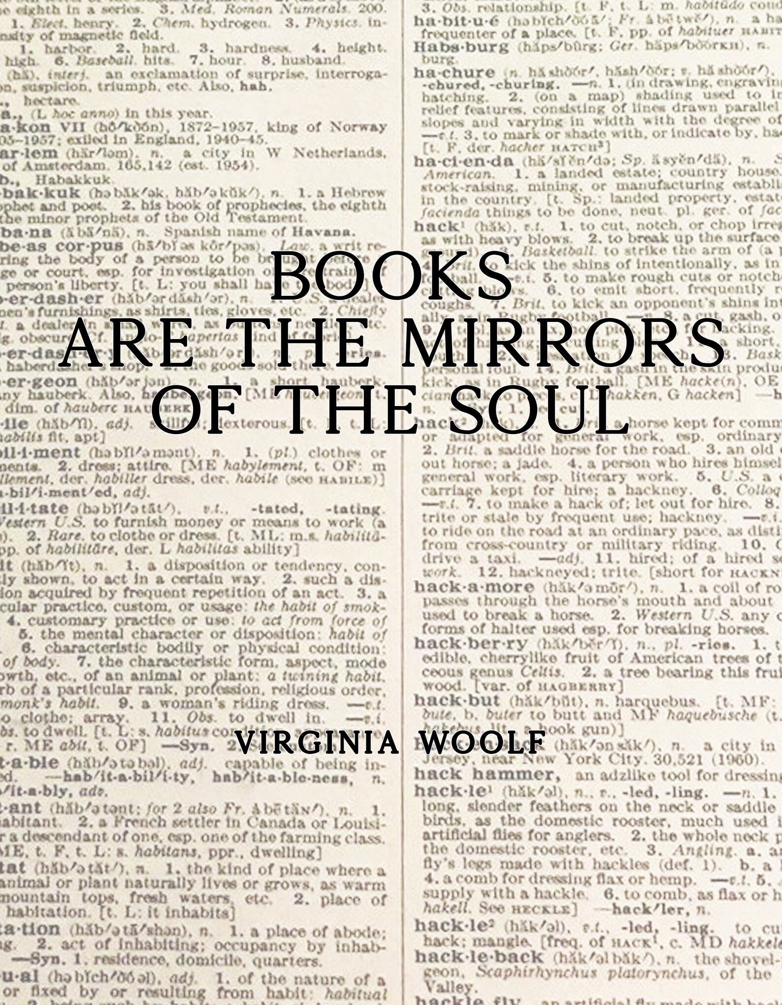 Books Are the Mirrors of the Soul Quote Virginia Woolf - Etsy