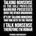 Talking Nonsense Quote Fyodor Dostoevsky Literary Poster / - Etsy