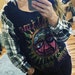 Beautiful Band Sweatshirt With Flannel Sleeves Size Medium - Etsy