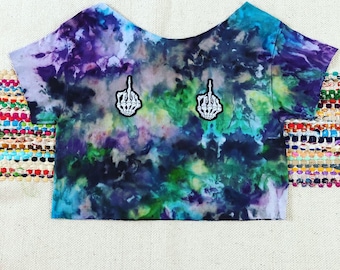 Middle Finger Crop Top | Etsy