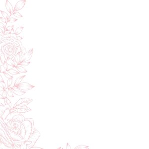 Printable Floral Stationary Lined & Unlined - Etsy