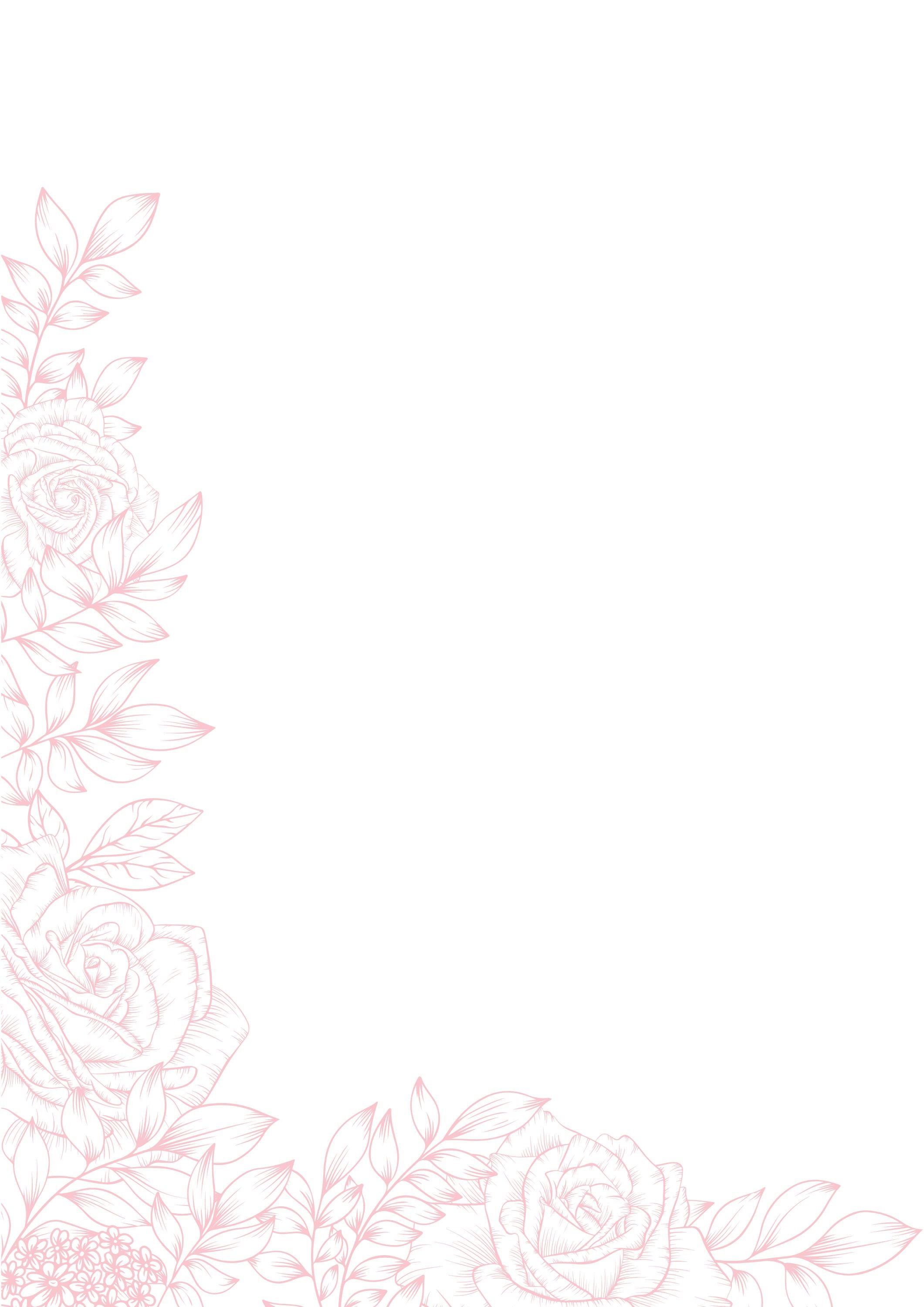 Printable Floral Stationary Lined & Unlined - Etsy