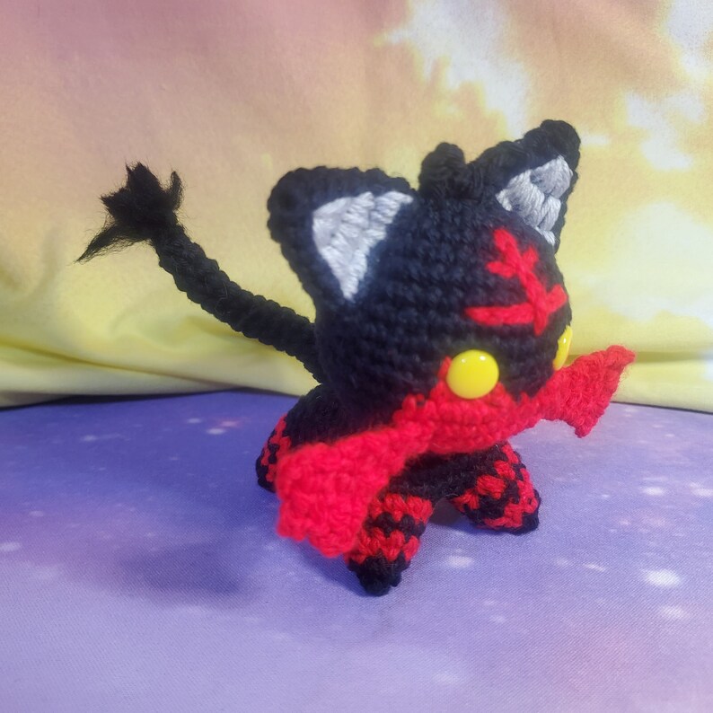 Alolan Starters Amigurumi Plush Rowlet, Litten, Popplio - Etsy