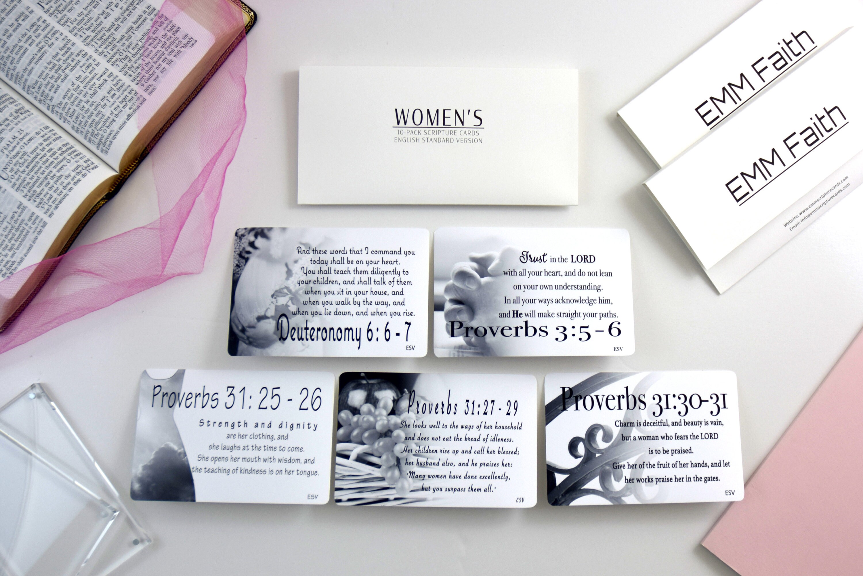 Women's Scripture Cards, Bible Verse Cards, Encouragement, Memorization ...