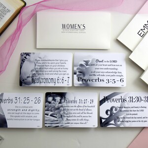 Women's Scripture Cards, Bible Verse Cards, Encouragement, Memorization ...
