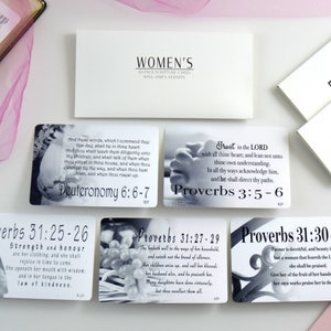 Women's Scripture Cards, Bible Verse Cards, Encouragement, Memorization ...