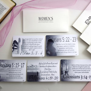 Women's Scripture Cards, Bible Verse Cards, Encouragement, Memorization ...
